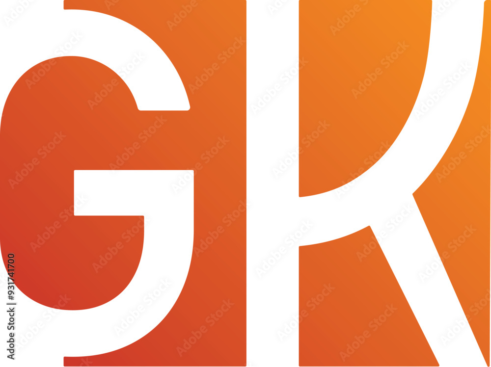 GK logo design. KG logo vectors. Organic GK logo design. Natural GK or ...