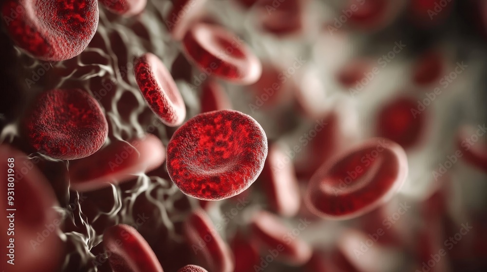 Red blood cells are clustering together, initiating the process of ...