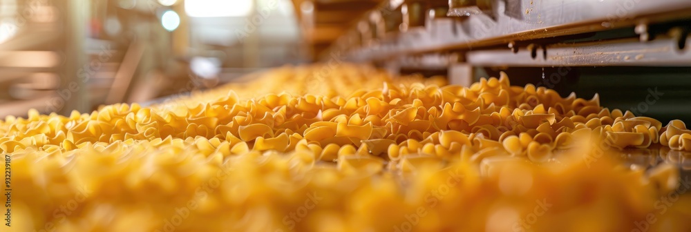 Pasta Production Facility and Stages of Manufacturing, Industrial ...
