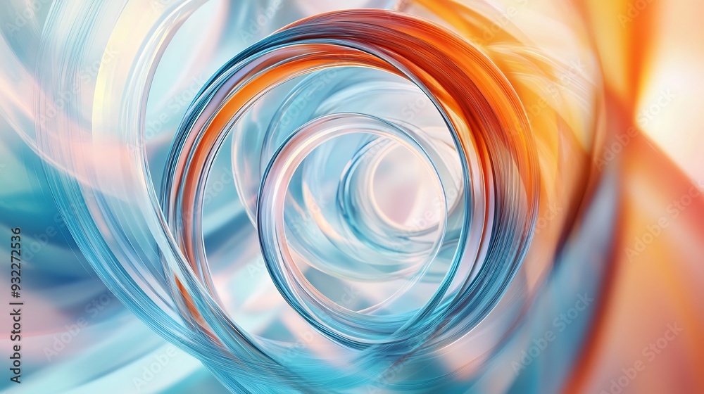 Abstract visualization of the circular economy emphasizing resource ...