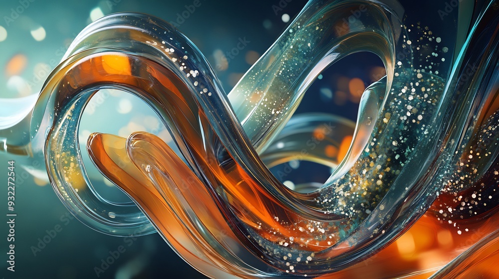 Abstract visualization of the circular economy emphasizing resource ...