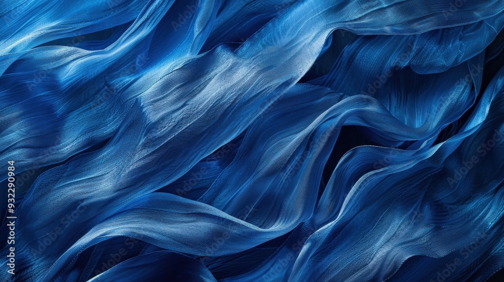 Produce a high-resolution abstract background with vibrant blue hues ...