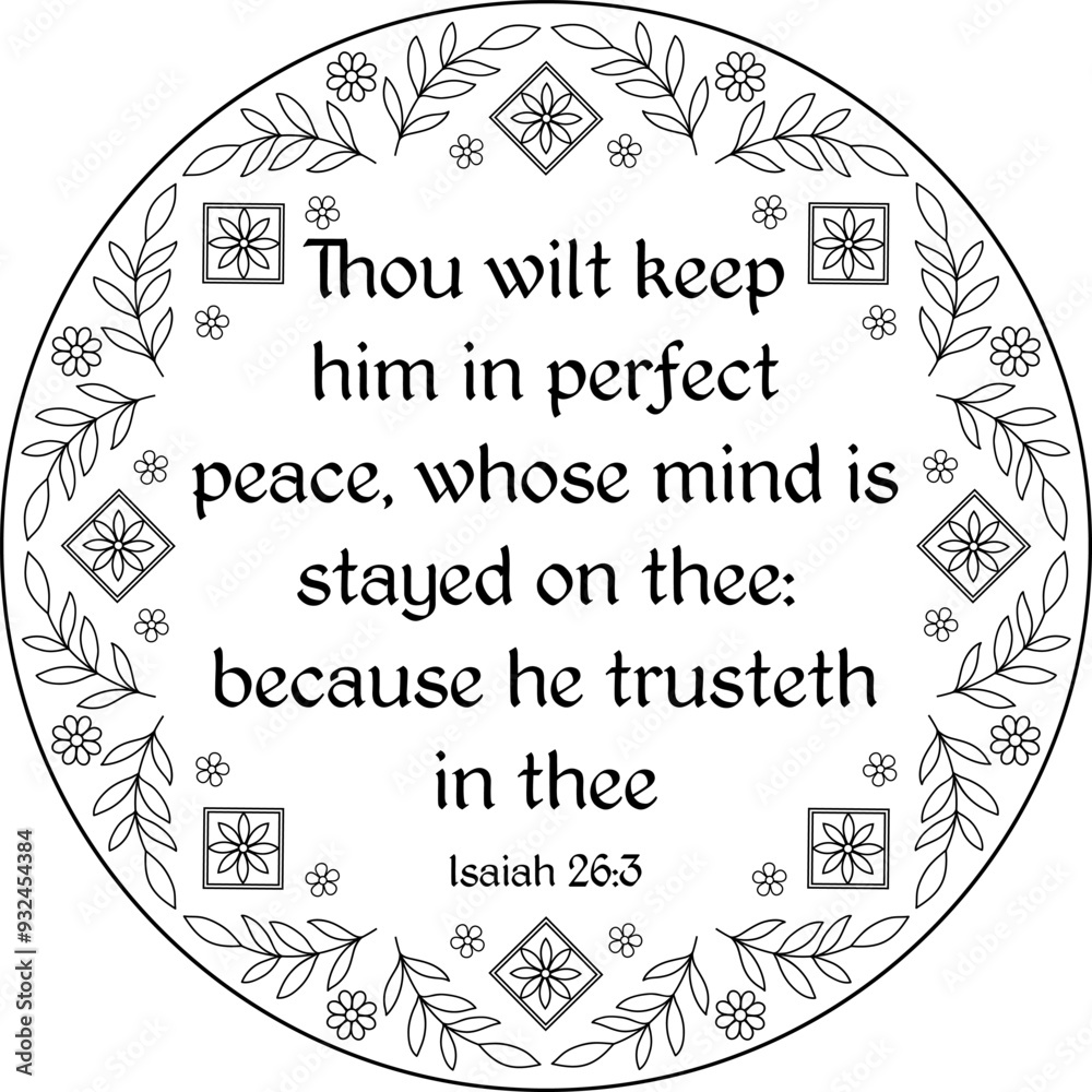 Isaiah 26:3 " Thou wilt keep him in perfect peace". Bible verse outline ...
