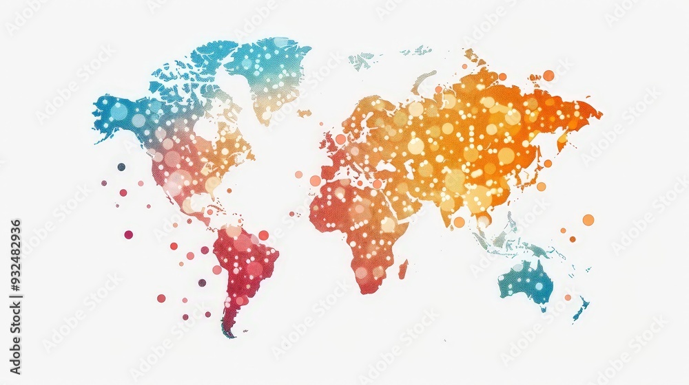 Draw a world map showing the distribution of major global health problems and the locations of ...