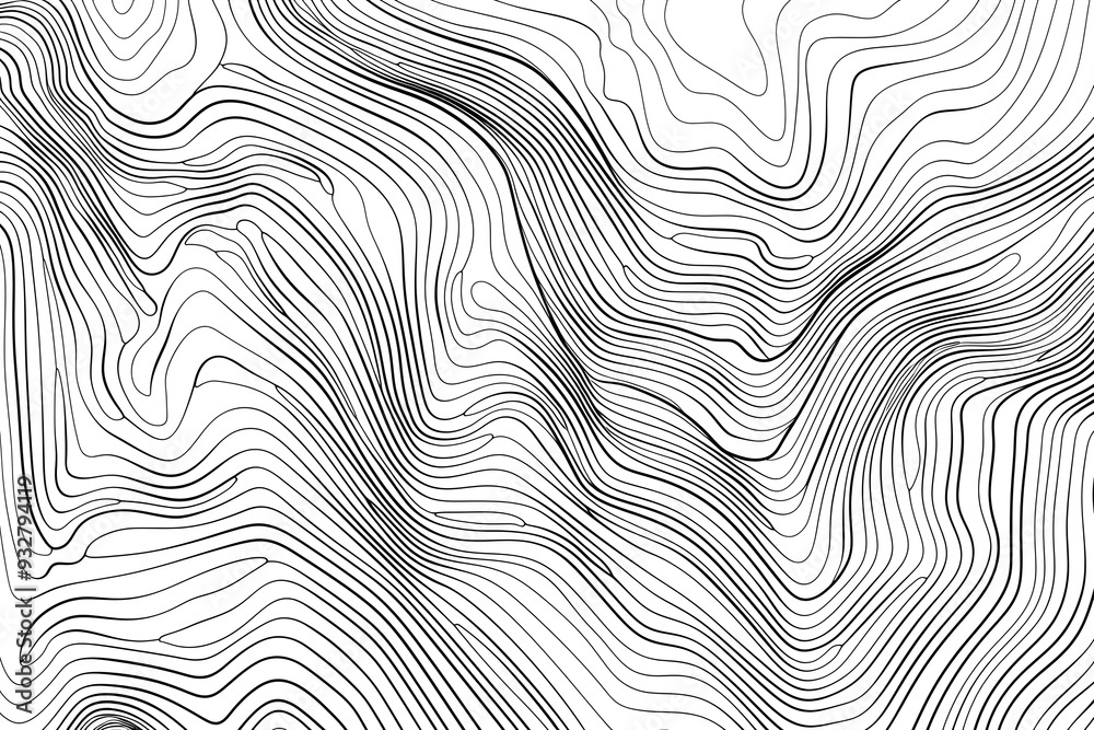 Topographic line patterns, a topography map background with contour ...