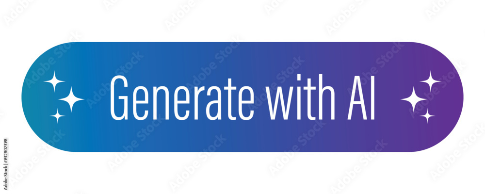 generate with ai button. command prompt to generative ai for app, website, ui, ux. transparent ...