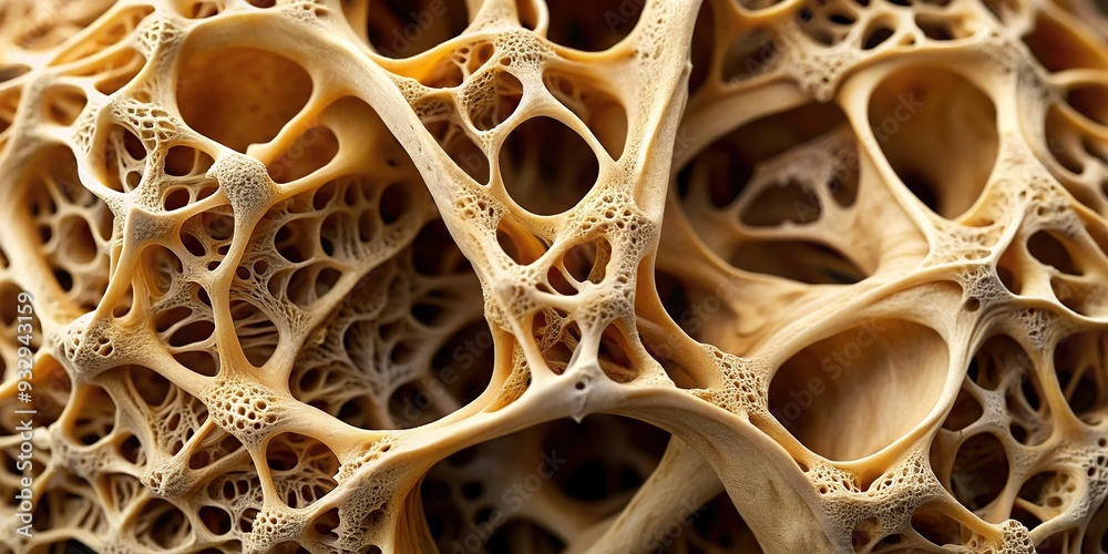 Macro views of intricate bone textures in stunning clarity with neutral ...