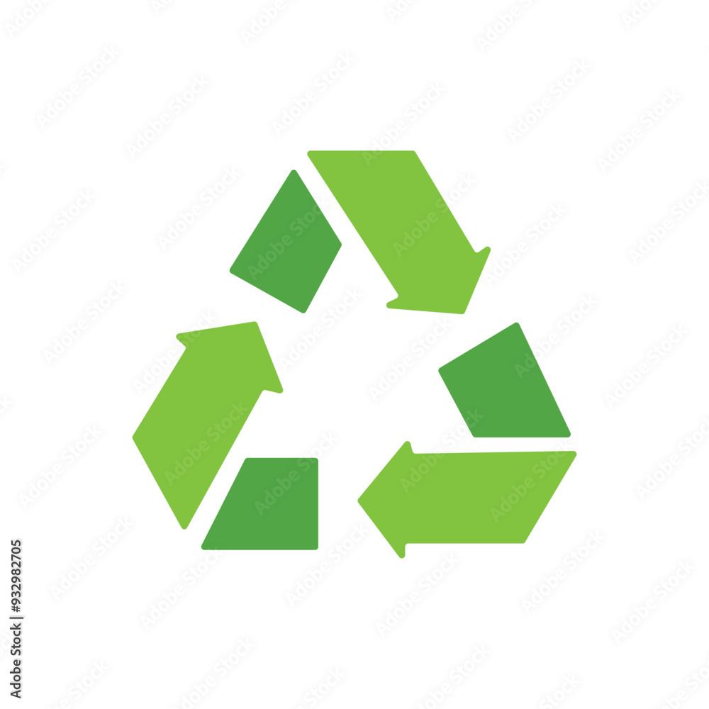 Set of recycle symbols for packaging products. Universal recycling and ...