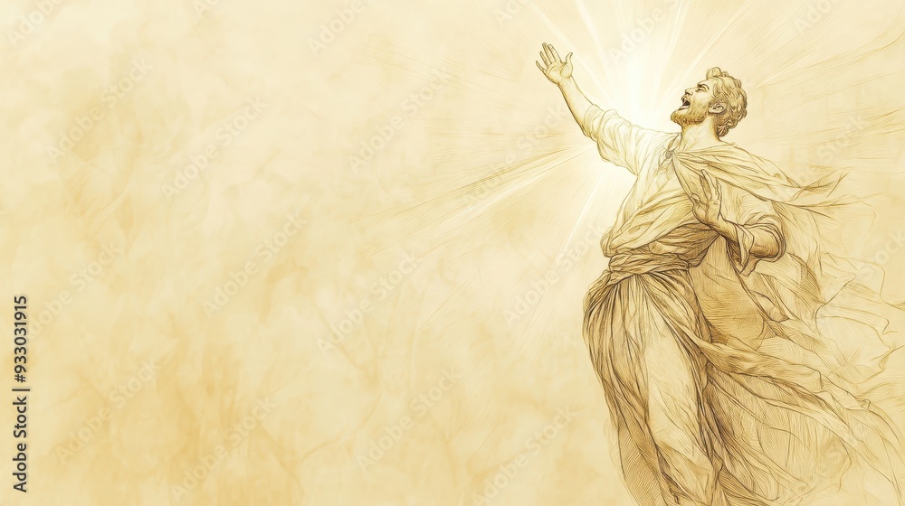Biblical Illustration of Psalms 9: David Singing Praises to God with ...