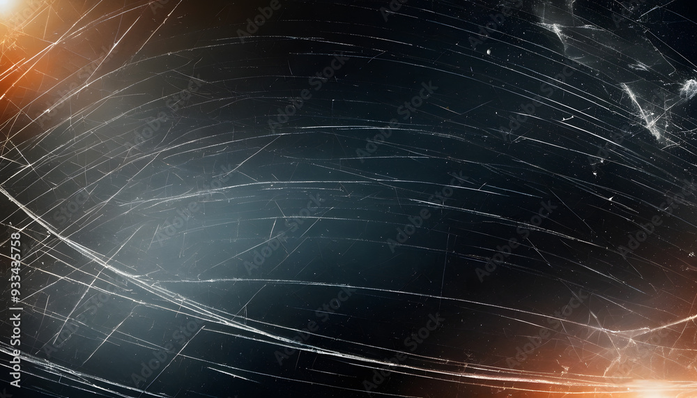 Ilustración de Stock Film Scratches and Dust Overlay with Retro Light ...