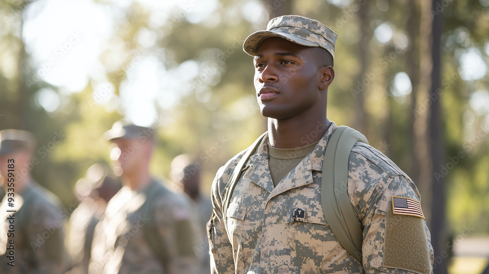 A drill sergeant guiding fresh soldiers through their first day of ...
