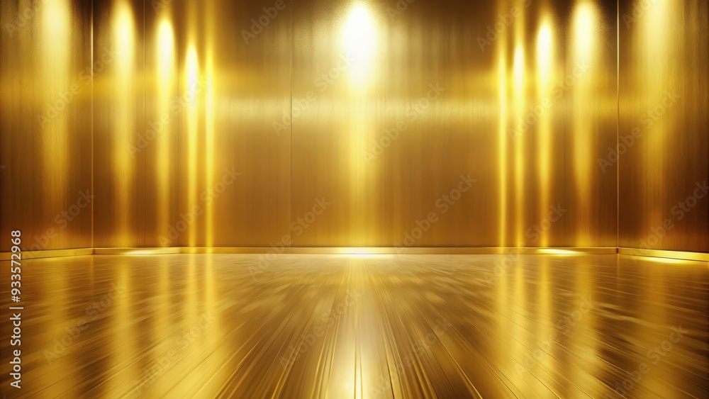 Shiny gold floor with luxurious metallic finish, luxury, elegant, shiny ...