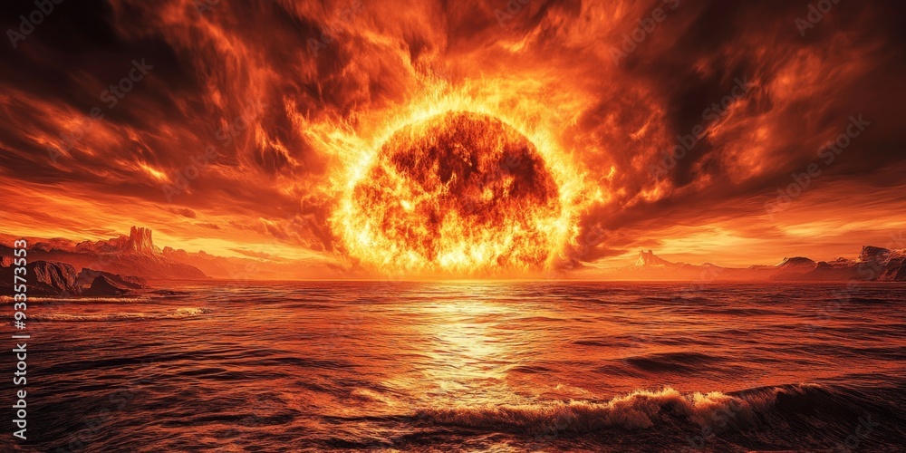 Epic 3D Apocalyptic Illustration: Global Nuclear War Aftermath ...