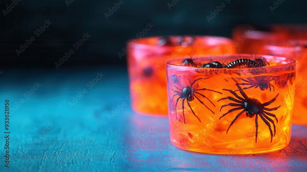 Jelly filled with creepy crawlies, such as spiders and centipedes ...
