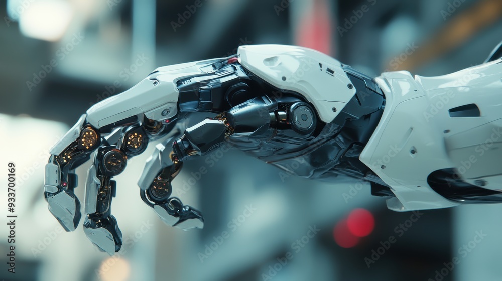Struggle for Survival: AI Robot Crushing Human Weapon, Symbol of Man vs ...