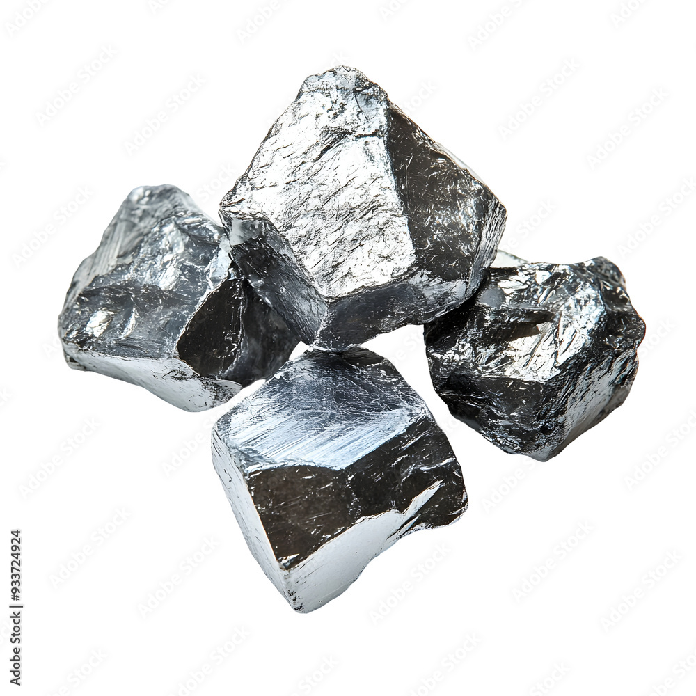 Photography of Magnesium Mineral Crystals Isolated on Plain White ...