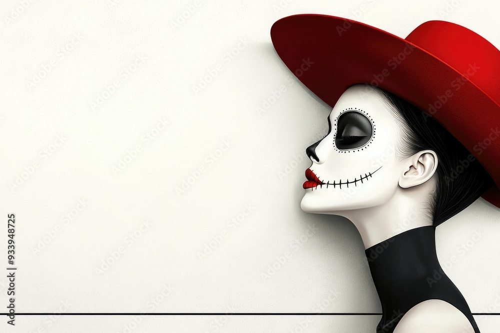 Modern homage: El Día de Muertos creative postcards presenting ...