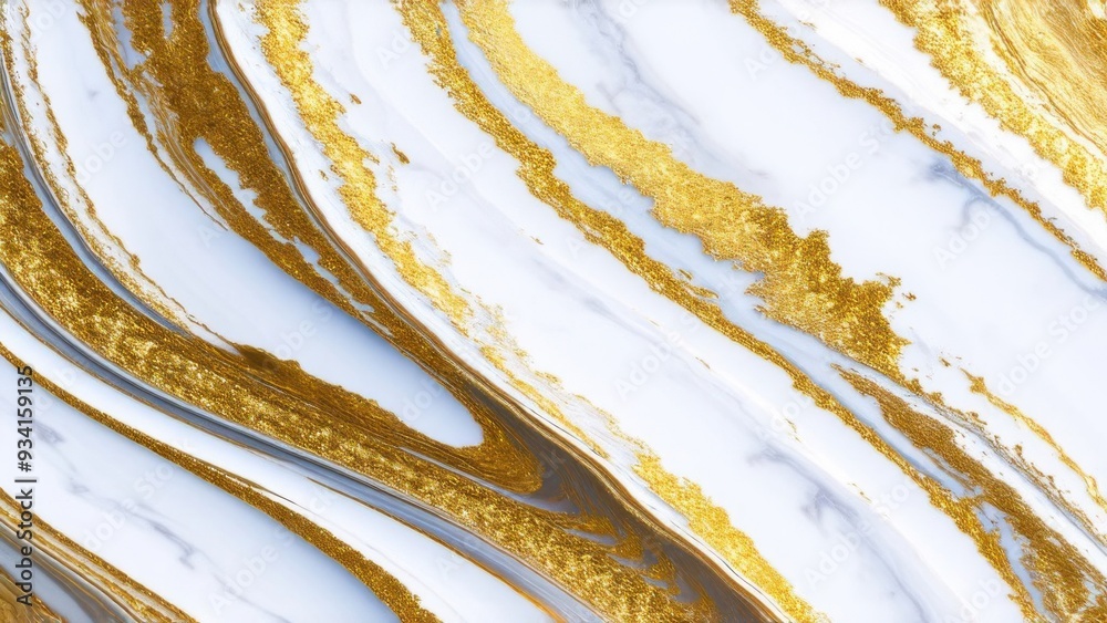 Luxury White Gold Marble texture background vector. Panoramic Marbling ...