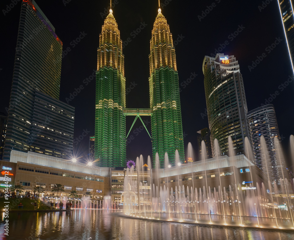Esplanade (Lake Symphony) within KLCC Park, outside Suria KLCC, Kuala ...