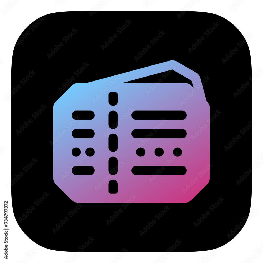 Editable ticket, film, show, event vector icon. Movie, cinema ...