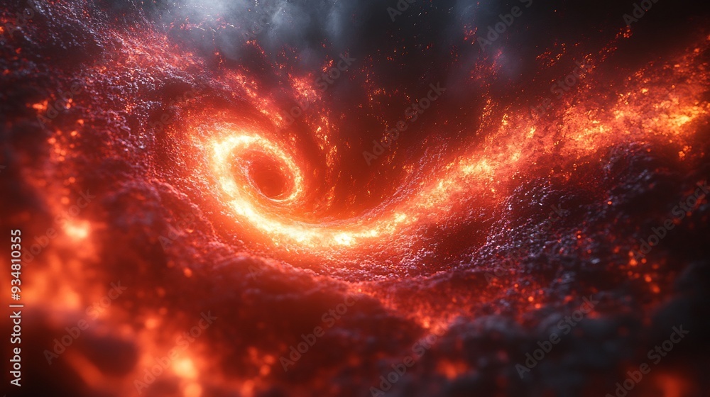 Black hole visualized as a 3D point of infinite density with 2D waves ...