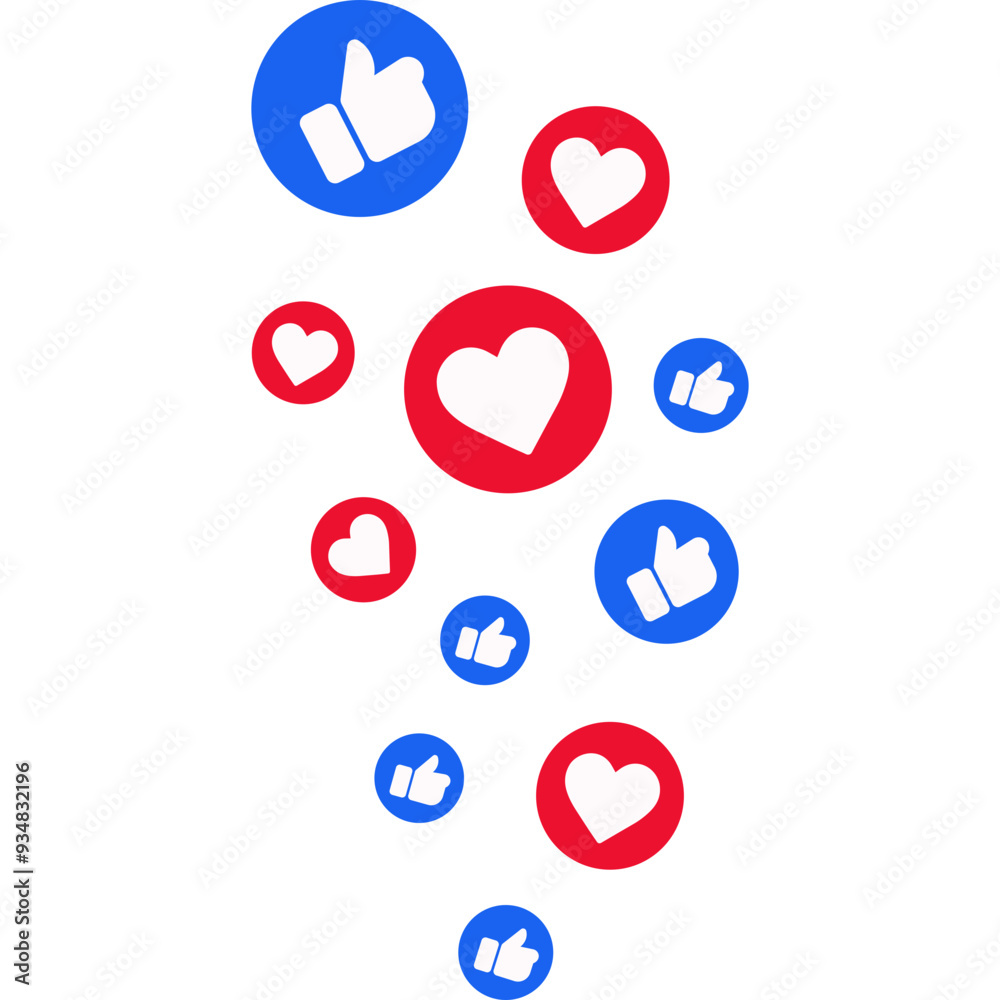 Social Media Reaction Stock Vector | Adobe Stock