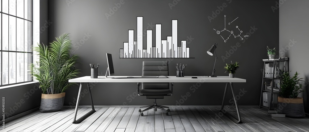 Meticulously hand drawn bar graph data visualization showcasing ...