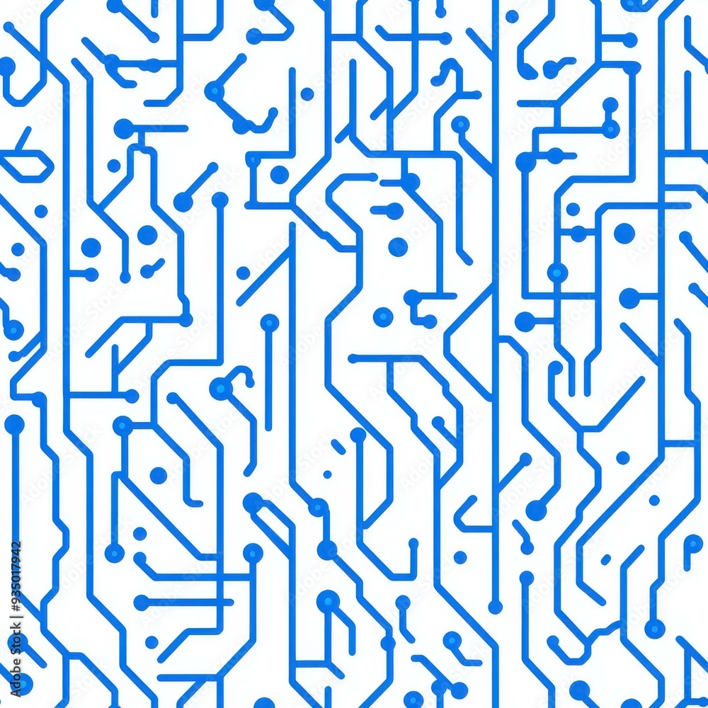 Explore The Intricate Design Of A Circuit Board Featuring Complex Pathways And Connections That