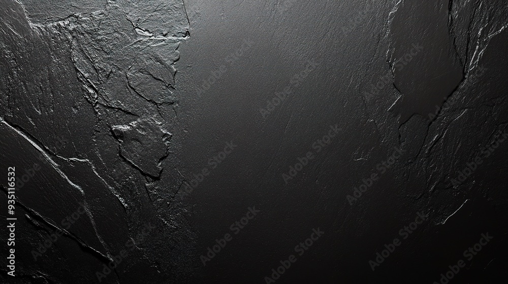 Black Slate Texture: A dramatic, high-resolution image of a textured ...