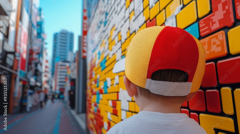 Foto de Stock Classic 8-bit game characters and environments in a ...