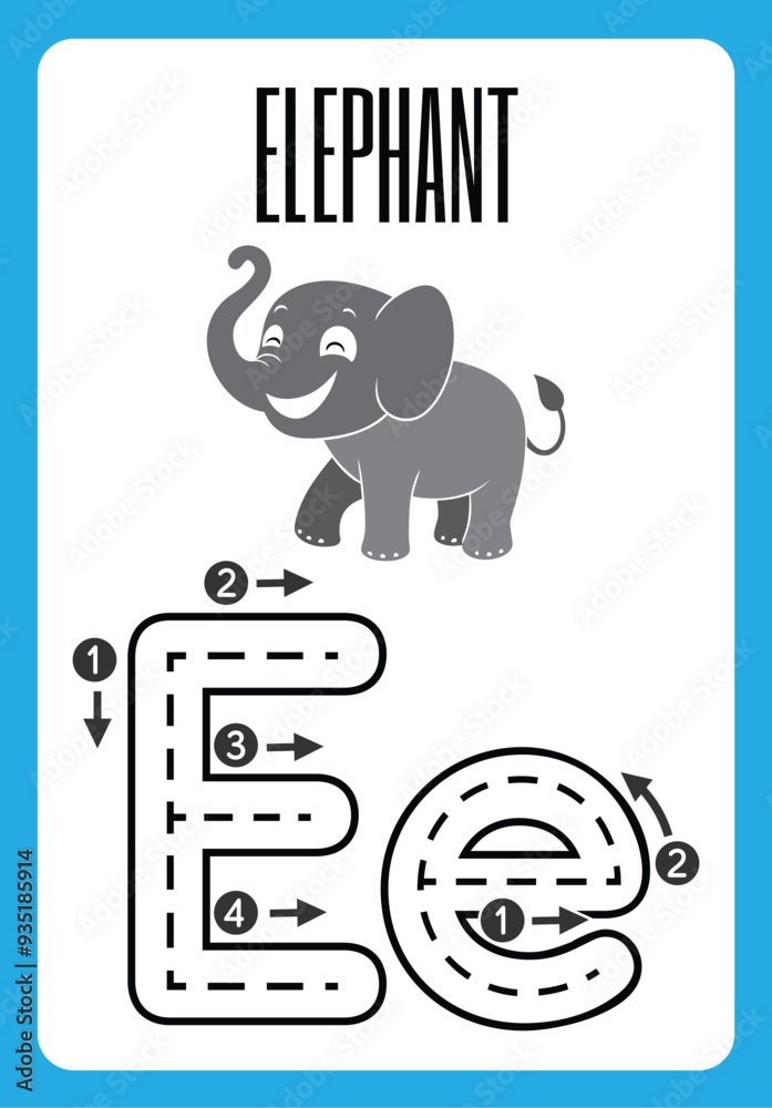English alphabet tracing practice worksheets, educational letters a-b ...