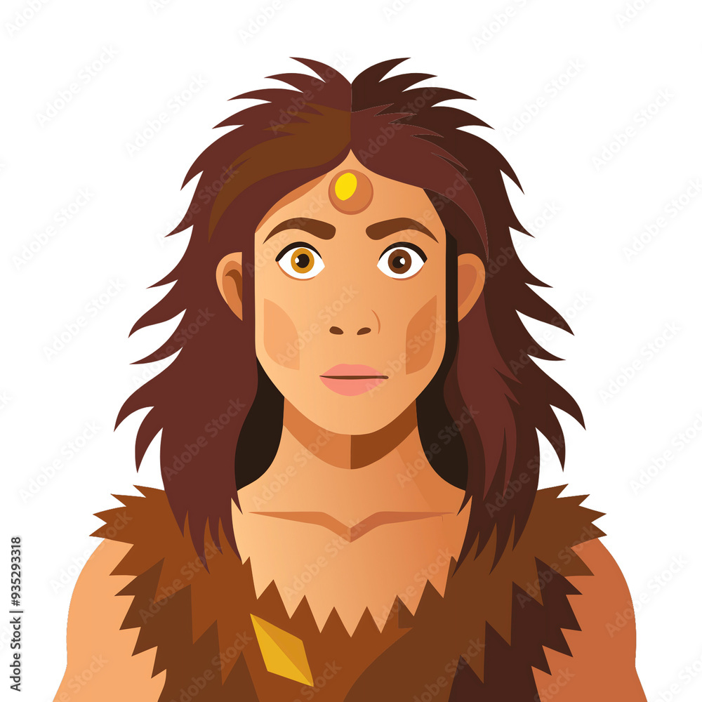 female Homoerectus, Stages of human evolution Stock Illustration ...