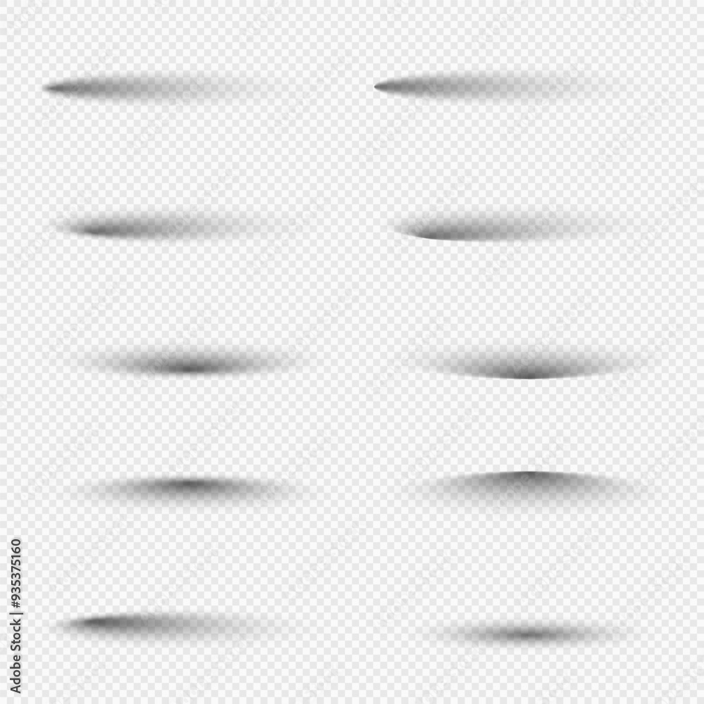 Realistic circular shadow effects collection. Poster, Flyer, Business ...