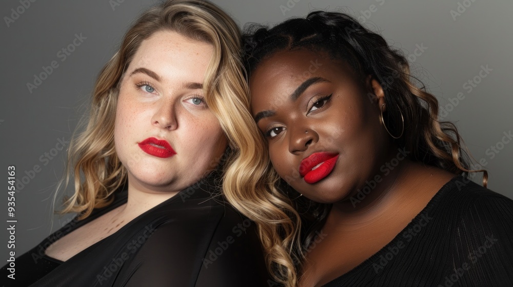 Best Friend Portrait: Take a photo of a plus size model with a friend ...