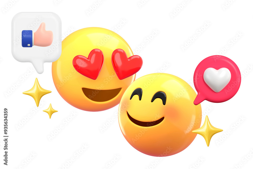 Love emoticons png 3D relationship sticker, transparent background ...