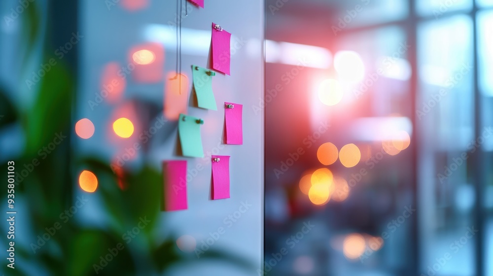 A whiteboard with a diagram of a workplace layout, showing safety zones ...