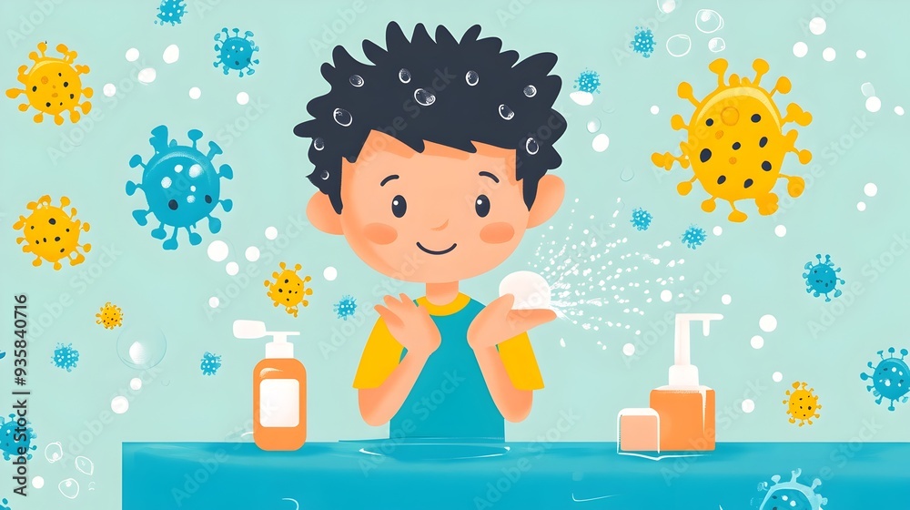 Illustrated guide on proper hygiene practices to prevent the ...