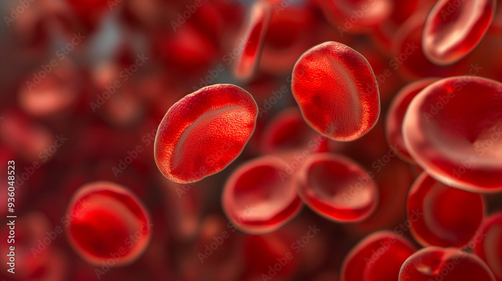 red cells, Red blood cells under microscope, erythrocytes in motion ...