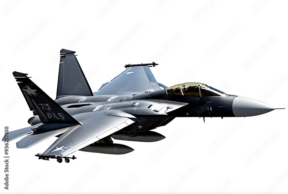 fighter jet plane png cutout white background Stock Illustration ...