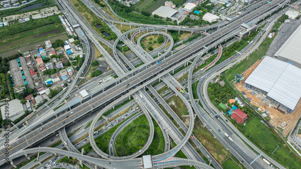 Burapha Withi Expressway, Industrial Ring Road, Bangna Intersection ...