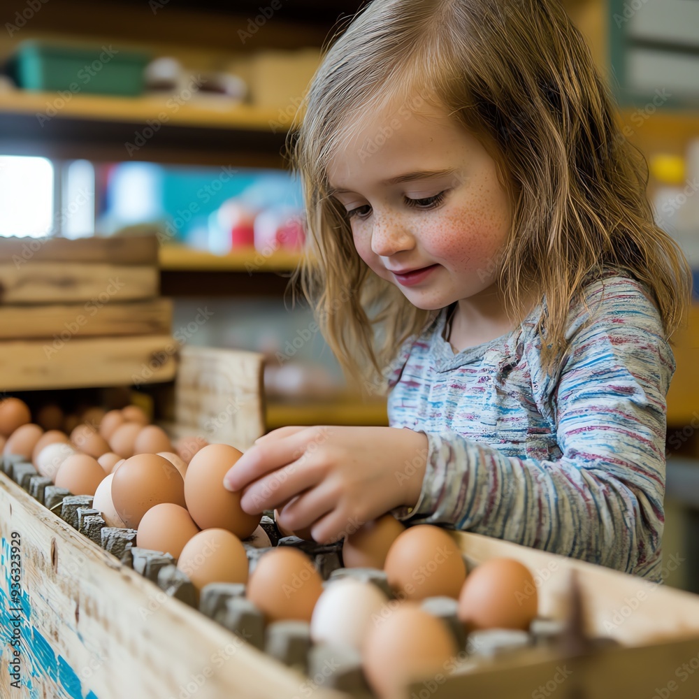 Classroom demonstration of egg farming, with hands-on activities and ...