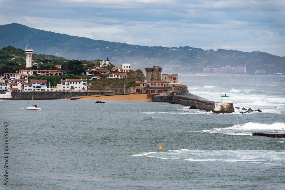 Ciboure and Fort of Socoa fishing ports on Basque coast, famous resorts ...