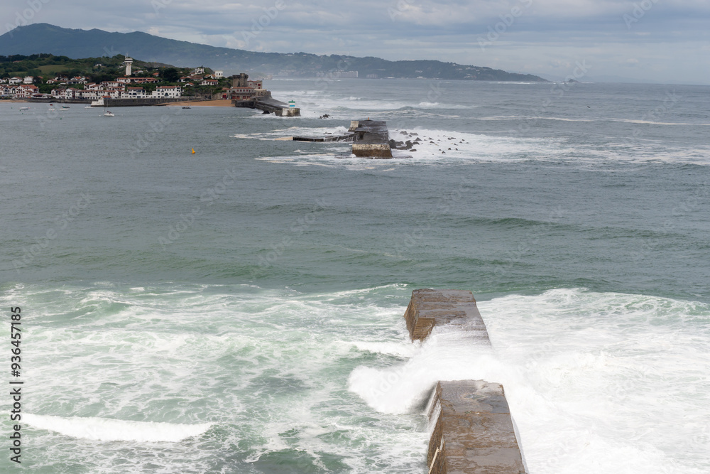 Ciboure and Fort of Socoa fishing ports on Basque coast, famous resorts ...