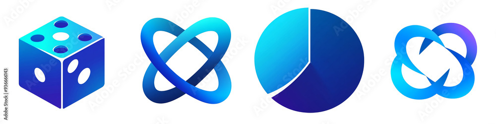 Probability clipart collection, symbol, logos, icons isolated on ...