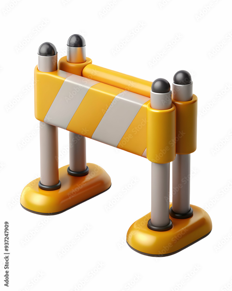 Photo Realistic as Safety barrier and assembly line concept as A safety ...