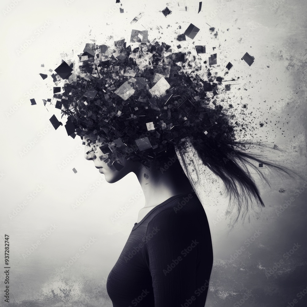 Abstract Visualization of Depression and Anxiety: AI-Generated ...