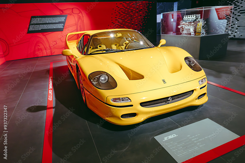 Maranello, Italy -, June 18, 2024: Stunning Ferrari F50 from 1995 at ...