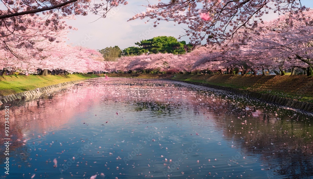 Japanese cherry blossom on spring time in Japan; Japanese sakura ...
