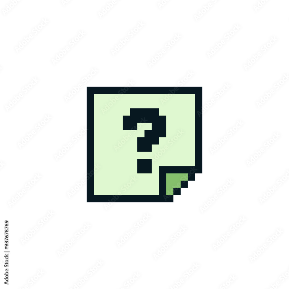 Question mark help icon pixel art style, ask. Isolated vector ... Question mark help icon pixel art style, ask. Isolated vector ...
