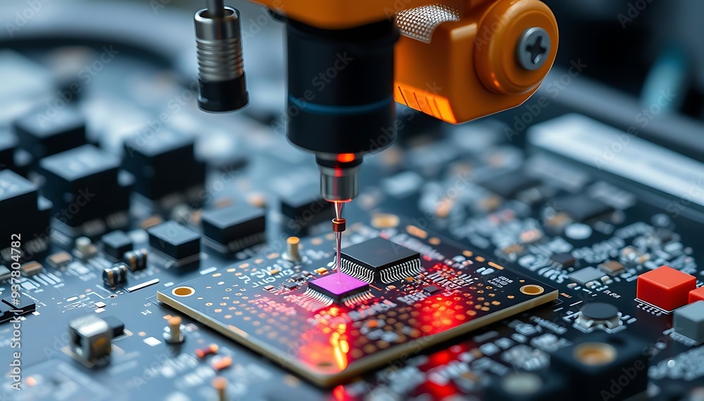 High-Precision Robotic Arm for Microchip Soldering and Circuit Board ...